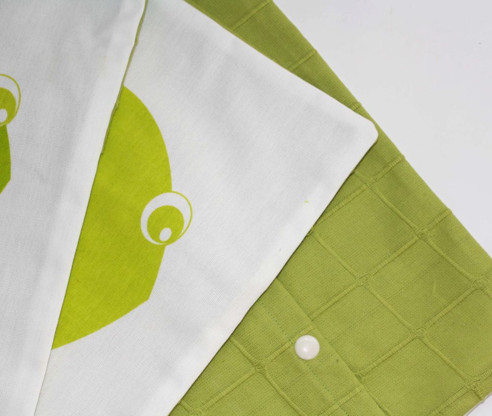 Cushion Cover, With Green Fish Hand Printed. on Luulla