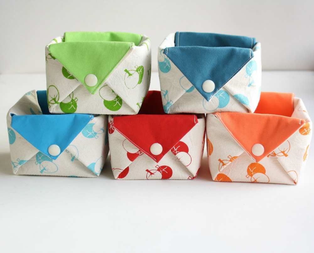 Fabric Storage Organizer Basket - Origami Bin Organizer on Luulla